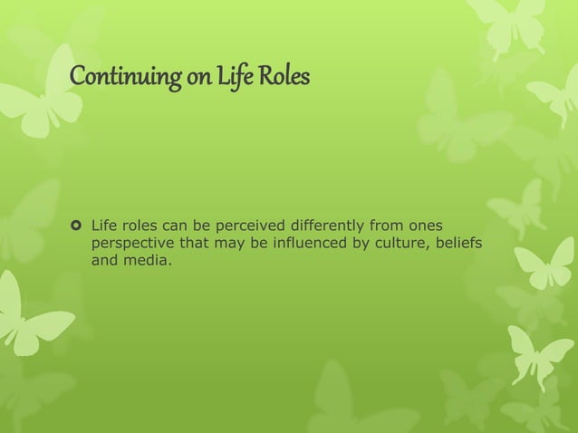 Life roles life orientation relationships | PPTX