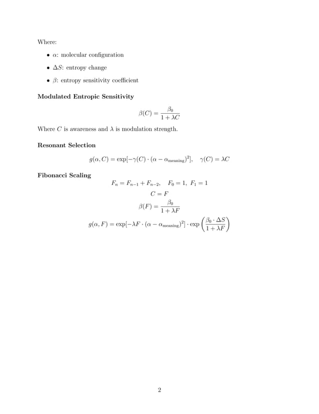 Could This Be How It All Began? A Unified Framework for Recursive Awareness in Molecular ...