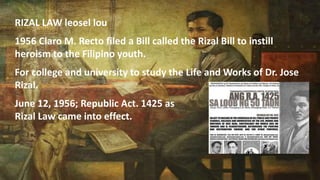 Why to study the Life and works of Rizal | PPTX