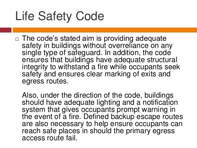 Life Safety Code Outlines Fire Safety Mandates for Buildings