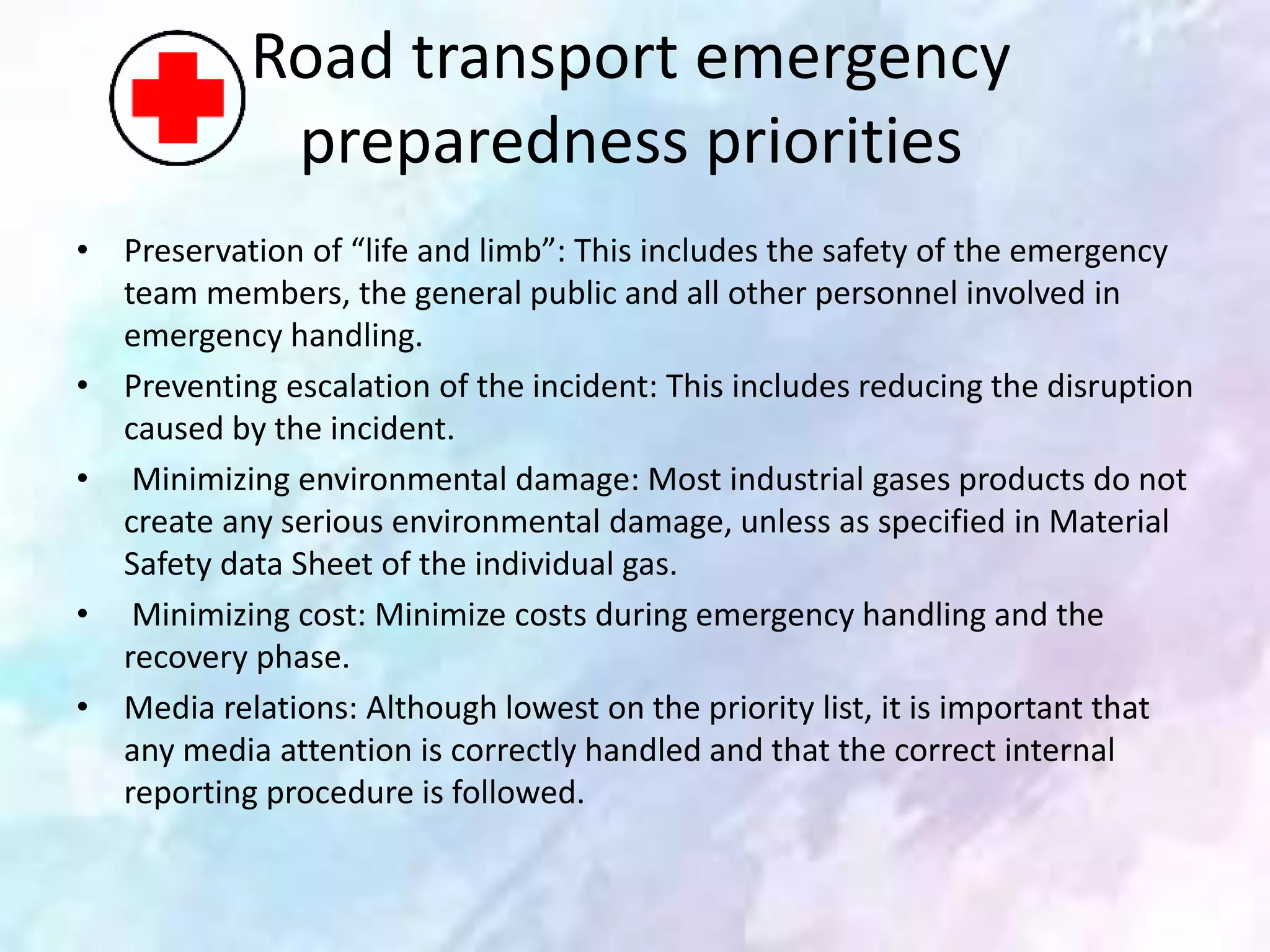 Transport Emergencies | PPTX