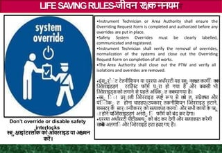 Life Saving Rule for industries for business | PPTX