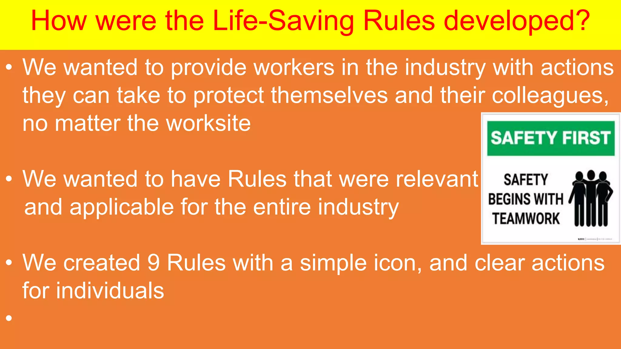 Life Saving Rules | PPTX