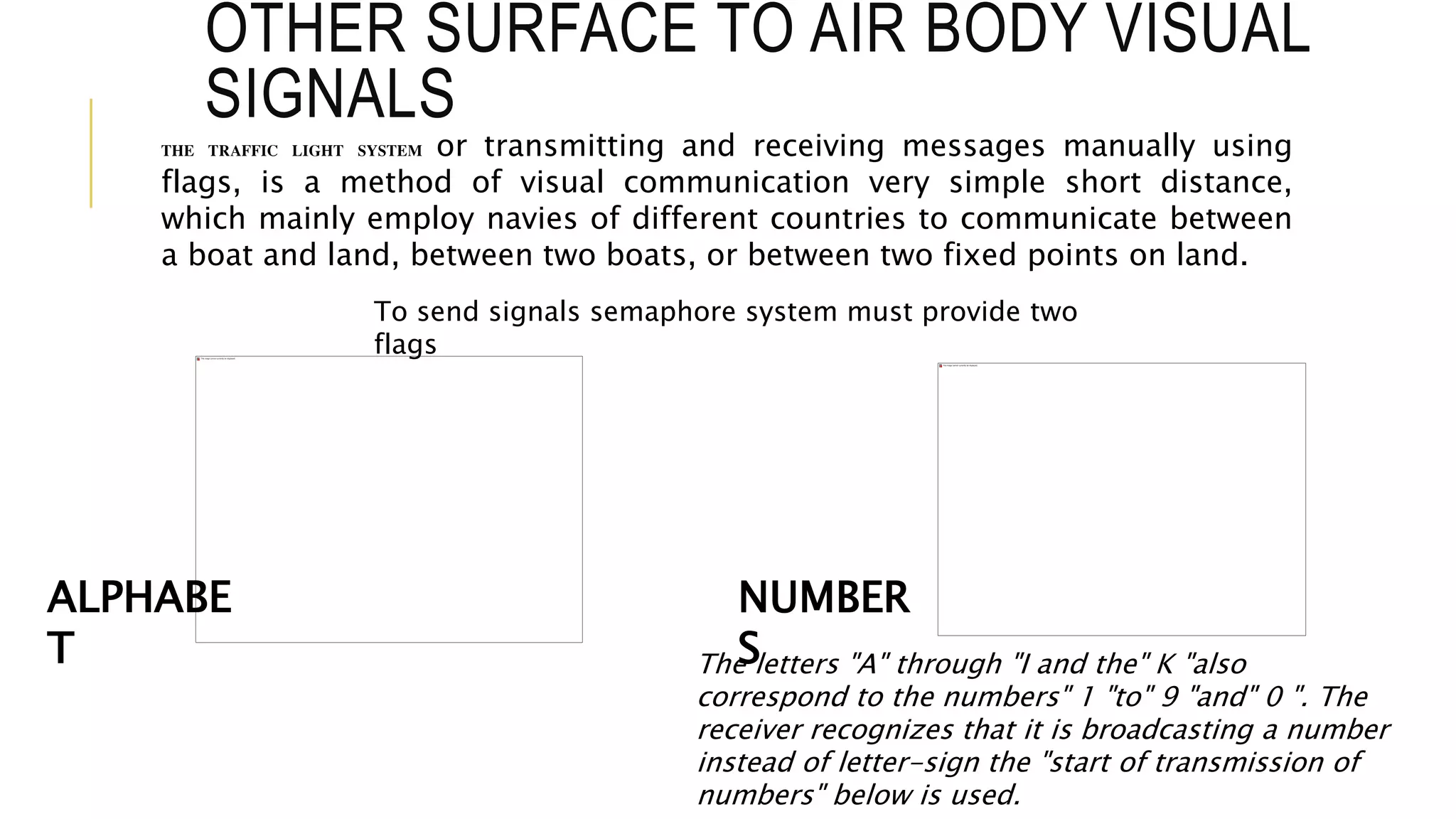 Life saving signals | PPTX
