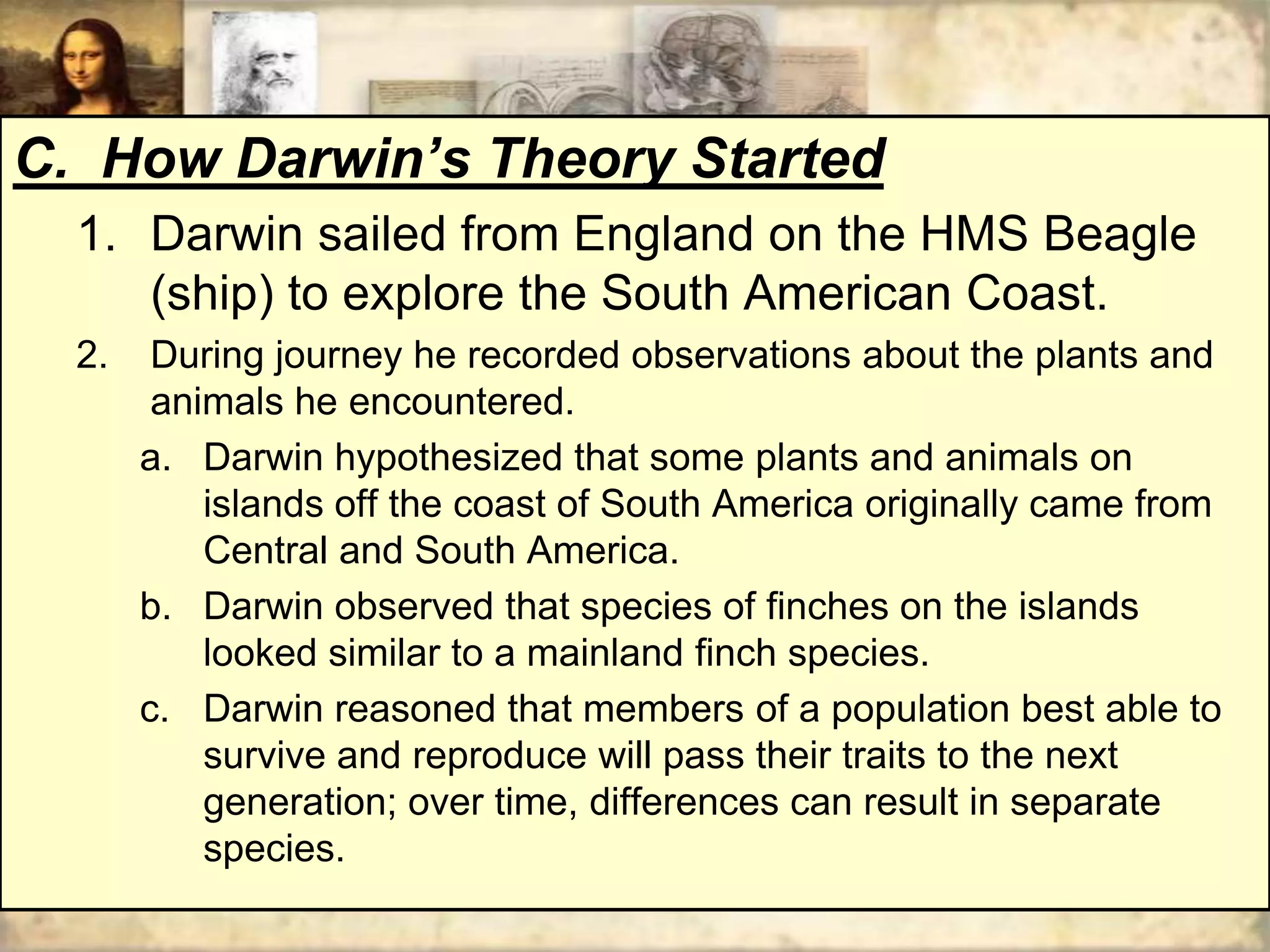 Chapter 6 Section 1: Ideas About Evolution | PPTX | Genetics | Science