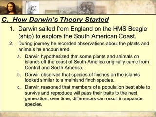 Chapter 6 Section 1: Ideas About Evolution | PPTX | Genetics | Science