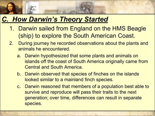 Chapter 6 Section 1: Ideas About Evolution | PPTX | Genetics | Science