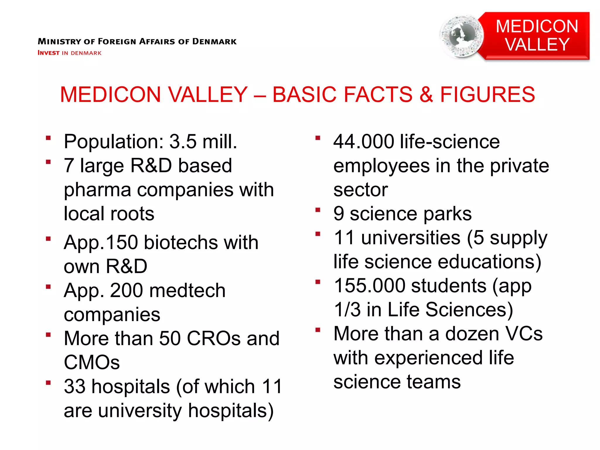 Medicon Valley and Life science cluster in Denmark | PDF