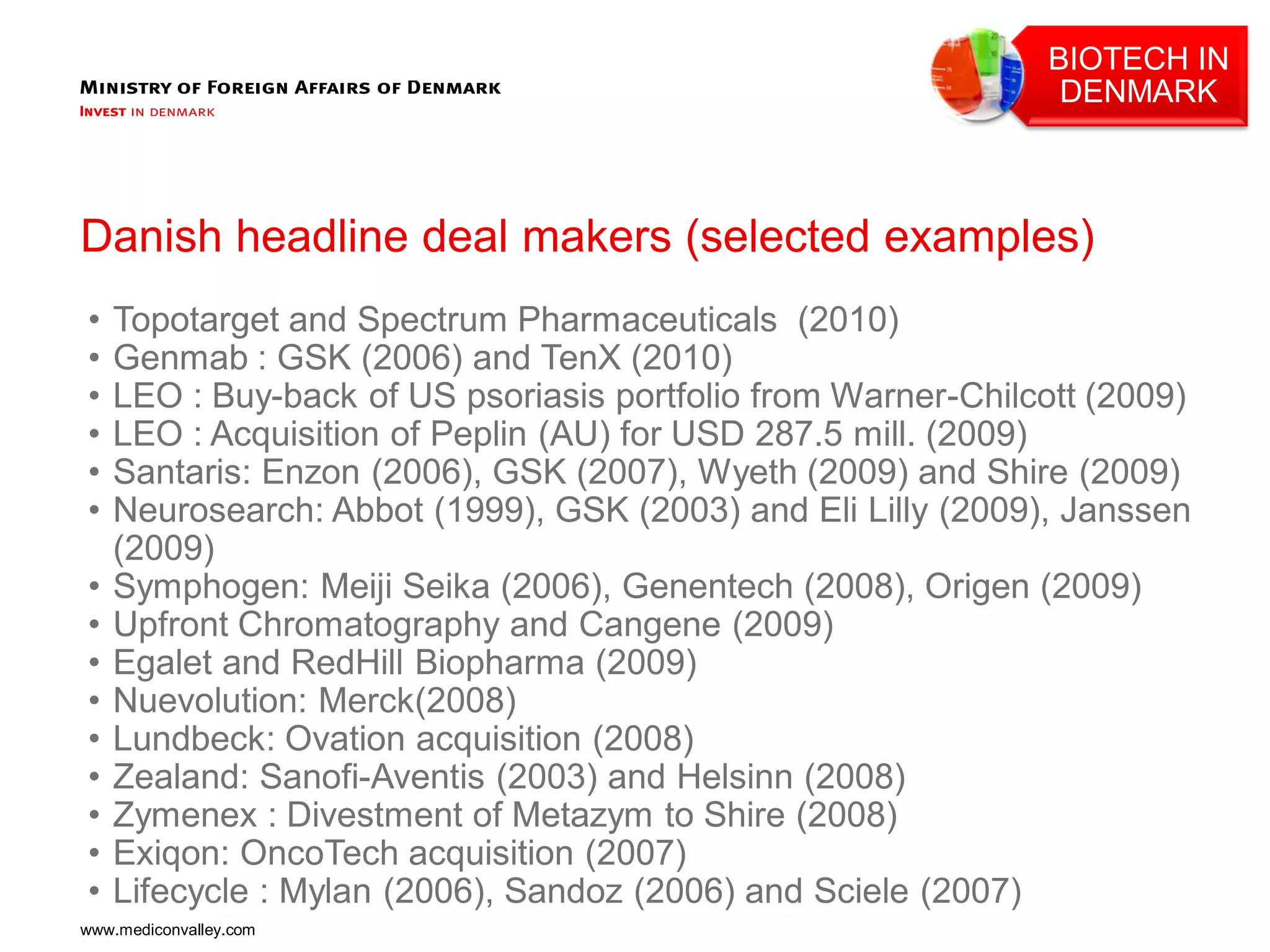Medicon Valley and Life science cluster in Denmark | PDF