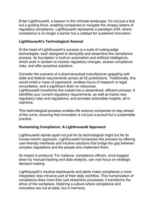 Life Science Compliance Balancing Innovation And Regulation.docx
