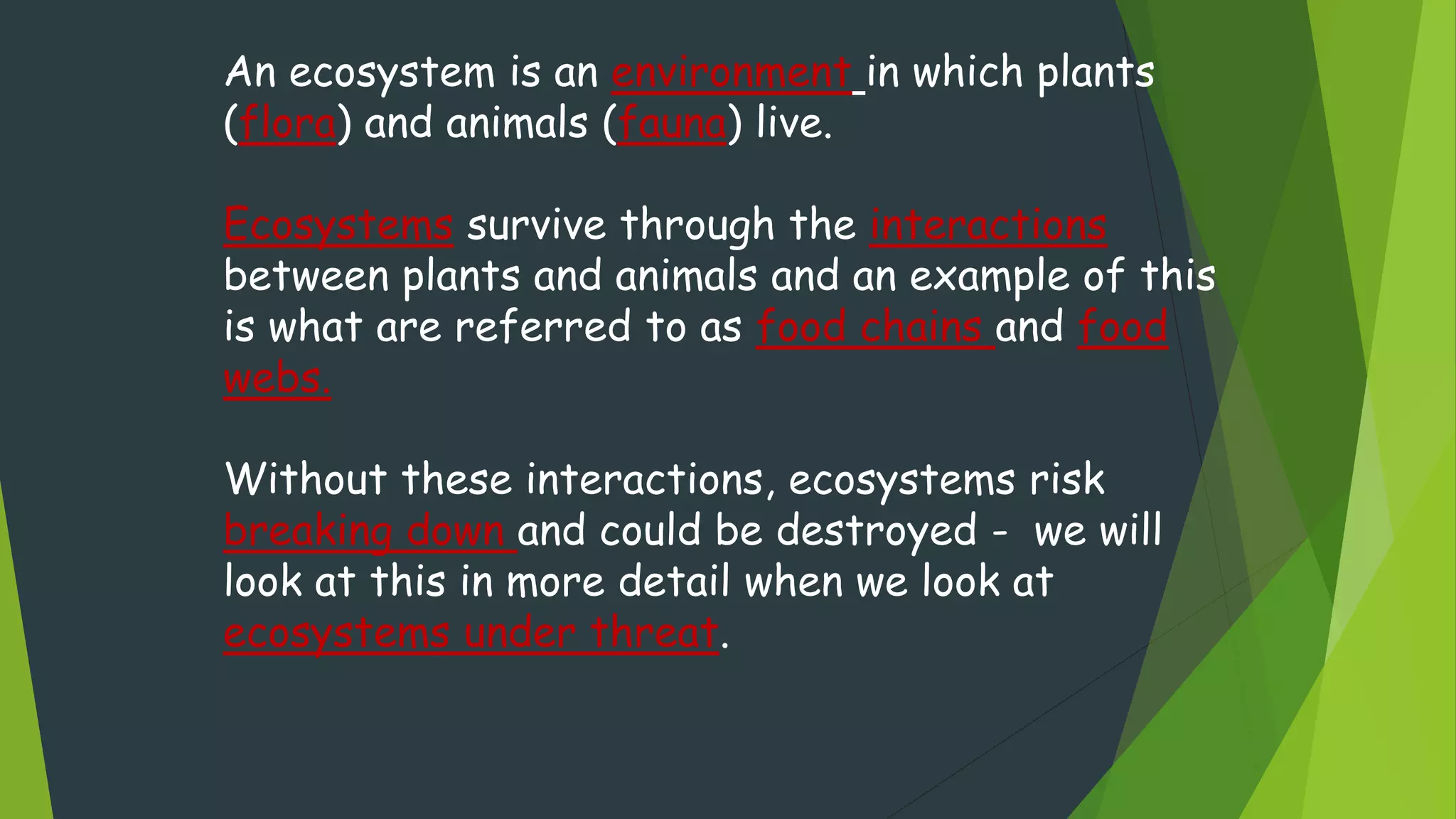Life science ecosystem. grade 10 | PPTX