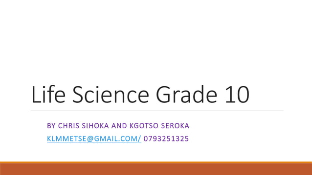 Life science grade 10 | PPTX | Cancer | Diseases and Conditions
