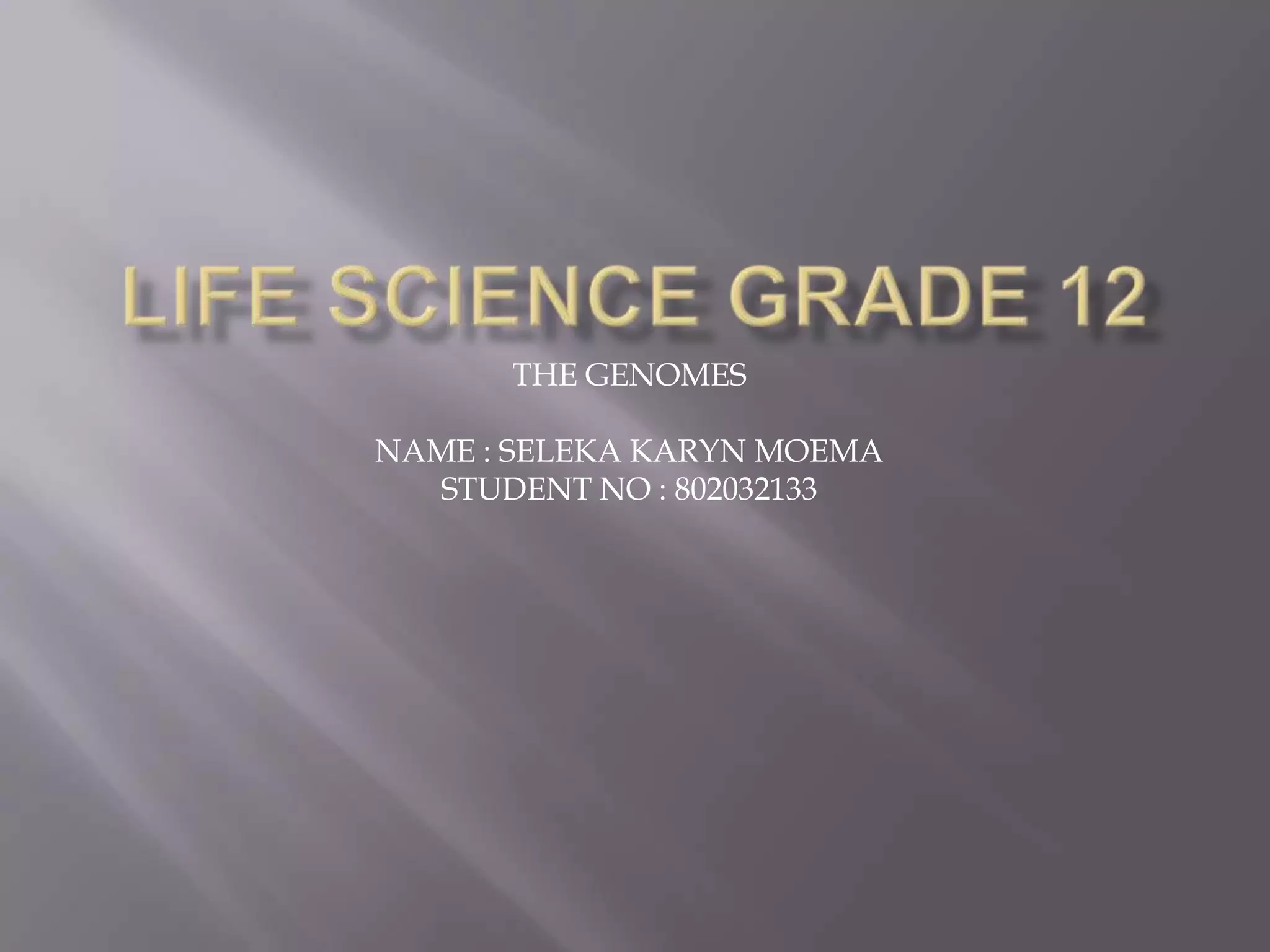 Life science grade 12 | PPTX