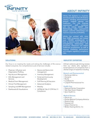 Infinity Life Sciences powered by Dynamics CRM | PDF
