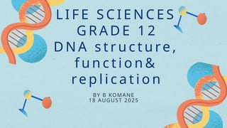 LIFE SCIENCES GRADE 12.pptx. DNA REPLICATION | PPTX