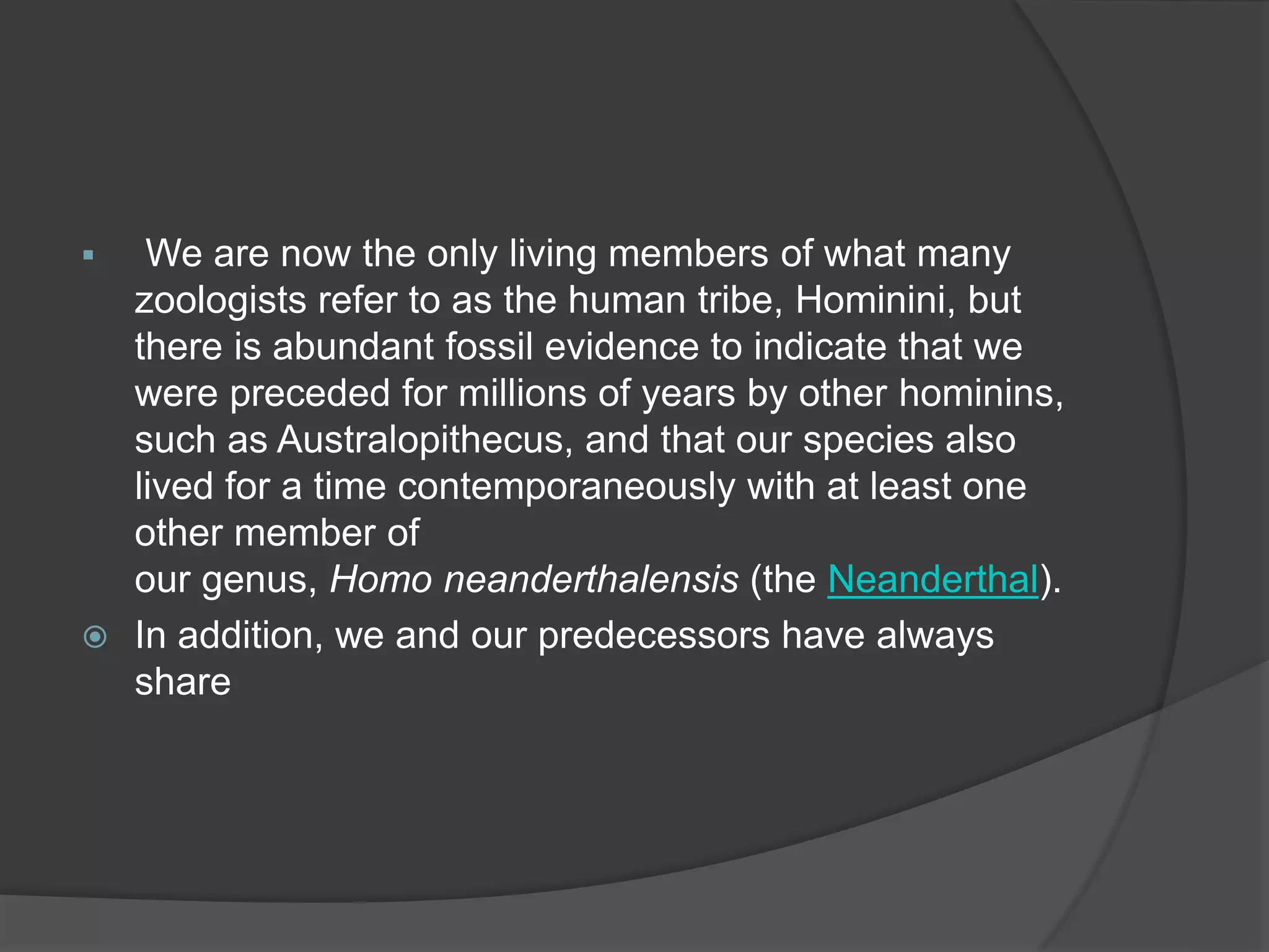 Life sciences grade 12 human evolution | PPTX