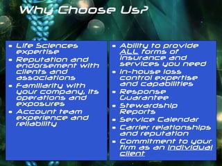 Life Sciences Insurance | PPT