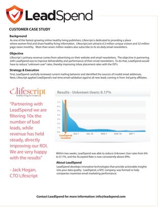 Lifescript case study | PDF | Email | Internet