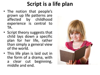 Life scripts definitions (Transactional analysis / TA is an integrative ...
