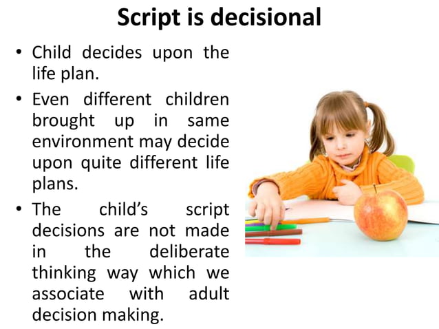Life scripts definitions (Transactional analysis / TA is an integrative ...