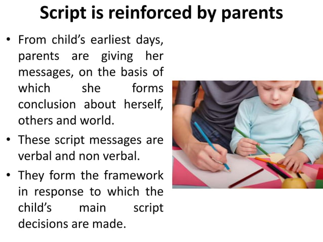 Life scripts definitions (Transactional analysis / TA is an integrative ...