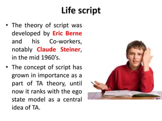 Life scripts definitions (Transactional analysis / TA is an integrative ...