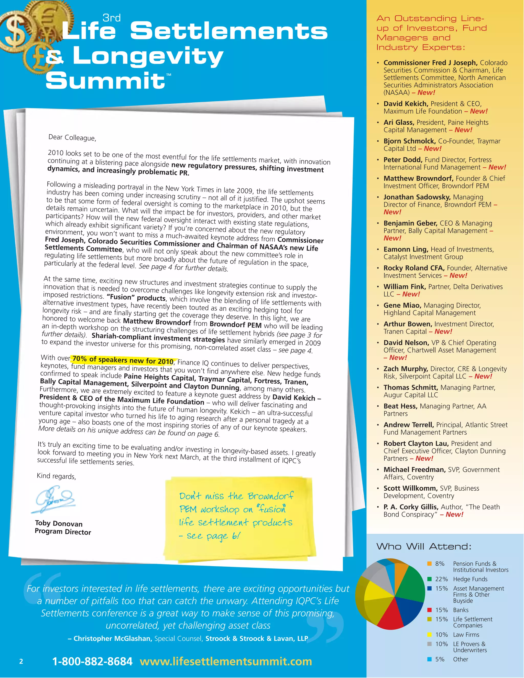 "3rd Life Settlements & Longevity Summit | PDF
