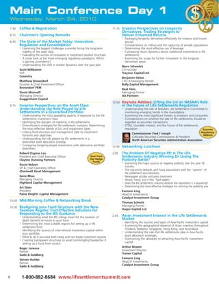 "3rd Life Settlements & Longevity Summit | PDF