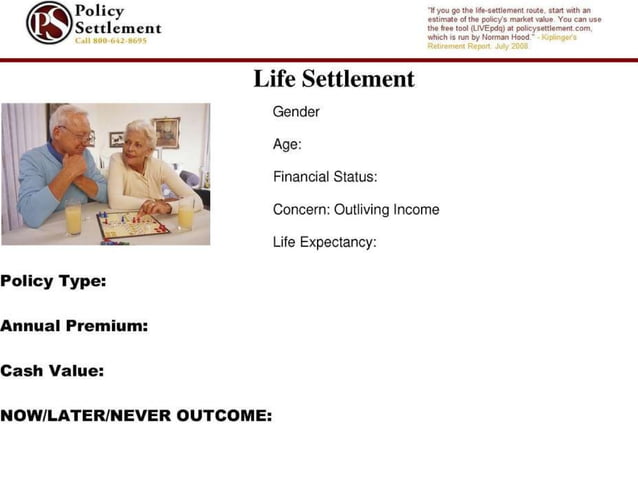 Life Settlement | PPT