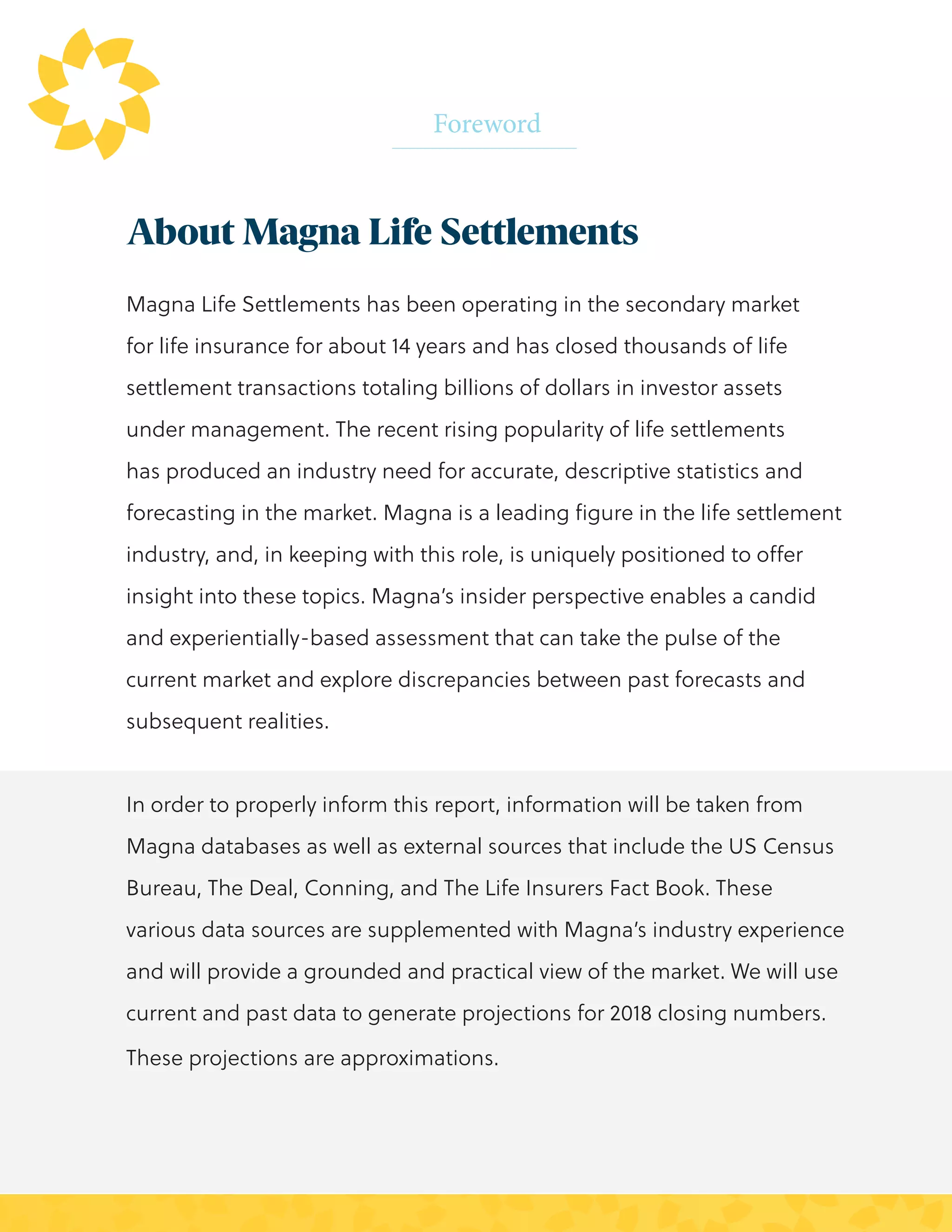 Life Settlement Industry Report - Magna Life Settlements | PDF