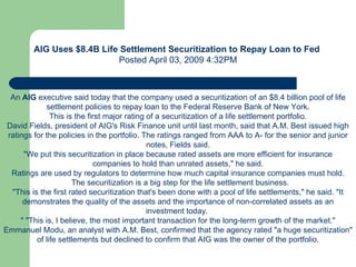 SMR Life Settlement Fund | PPT