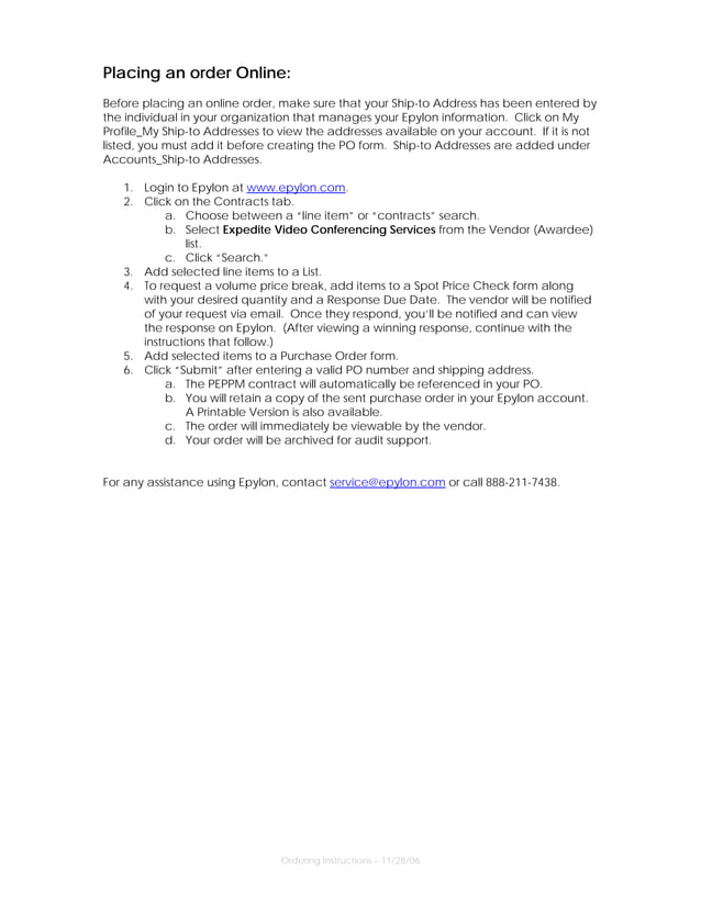 LifeSize Ordering Instructions | PDF | Business | Business and Finance