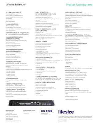 Lifesize icon 600 datasheet en | PDF