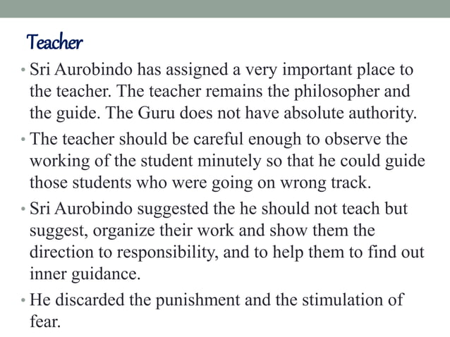 Shri Aurobindo | PPT