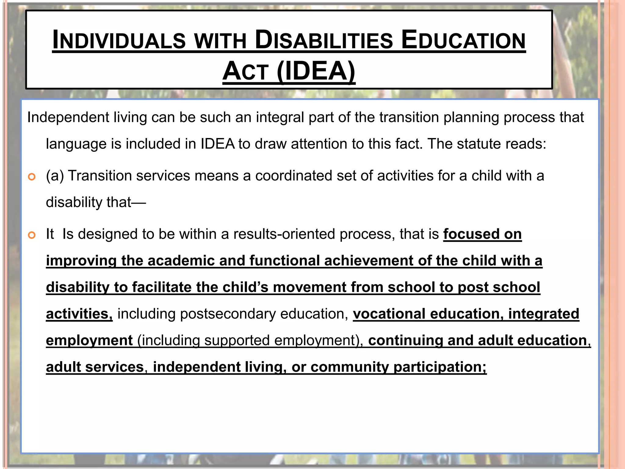 Life skill and independent living | PPTX