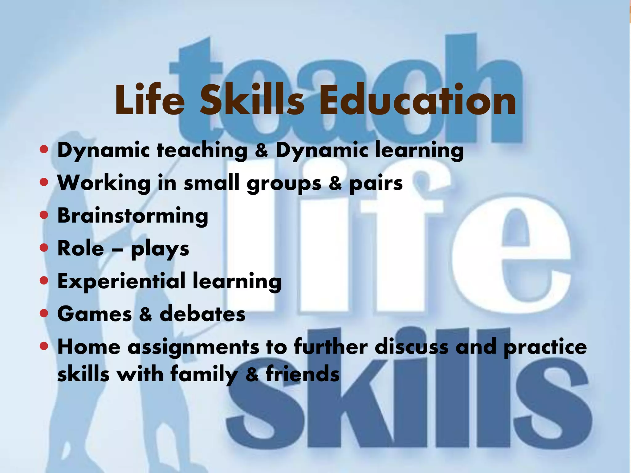 Life skill education and teaching | PPTX