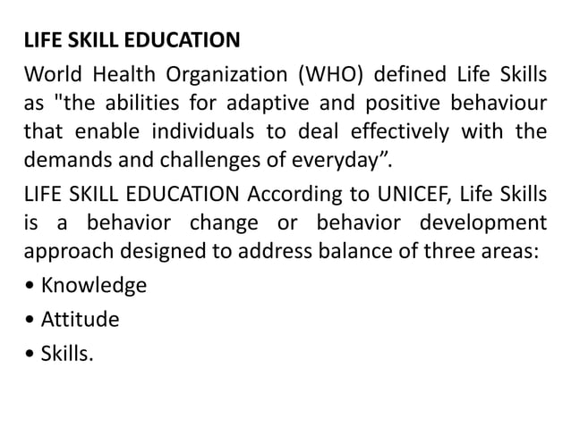 Life skill education | PPTX | Mental Health | Diseases and Conditions