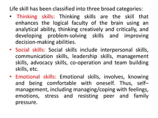 Life skill education | PPTX