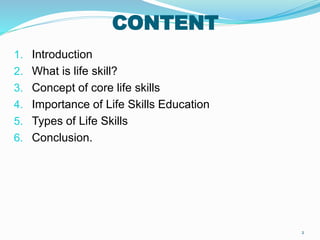Life Skill Education- Concepts, Importance, Types- Pratyusha Ranjan ...