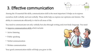 A short PowerPoint on WHO's basic Life skills | PPTX