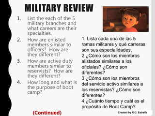 Life Skills Military Careers | PPTX