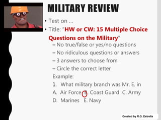 Life Skills Military Careers | PPTX