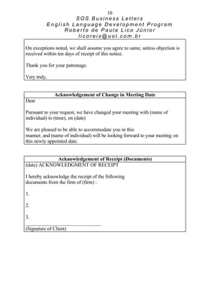 Life skills writing - sos - how to improve your business letter | PDF