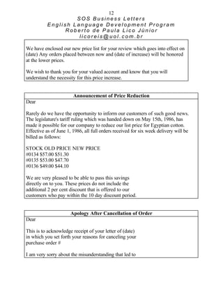 Life skills writing - sos - how to improve your business letter | PDF