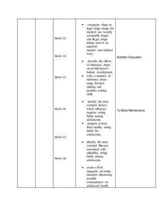 Life skills course outline | DOCX