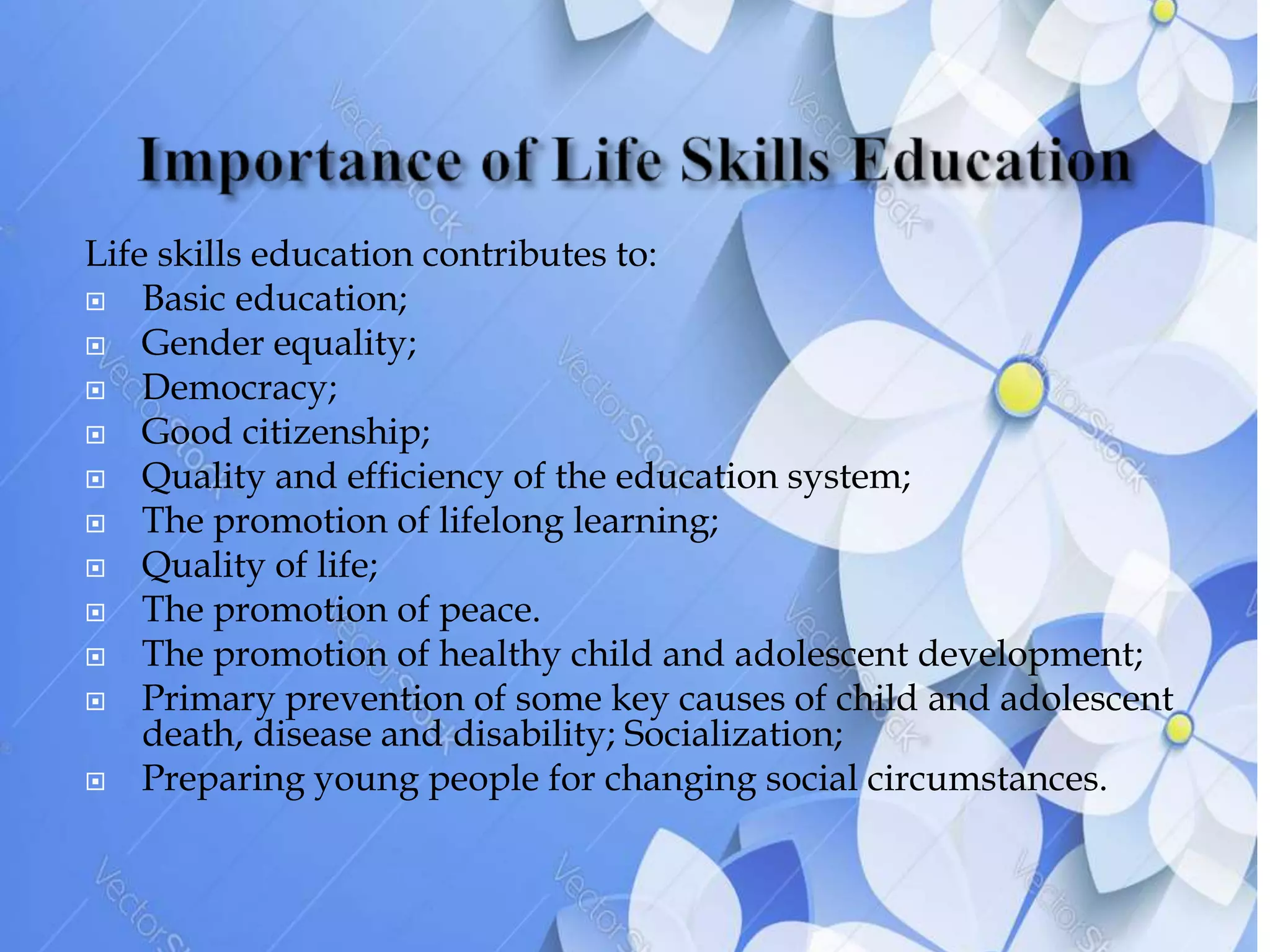 Life skills education | PPTX