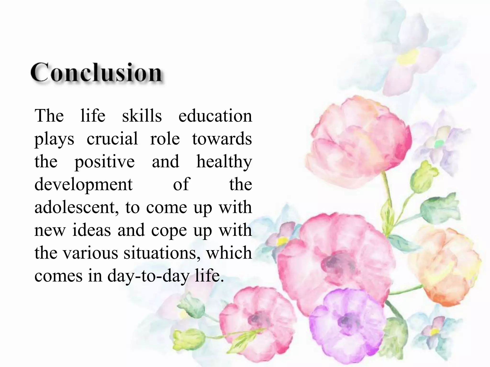 Life skills education | PPTX