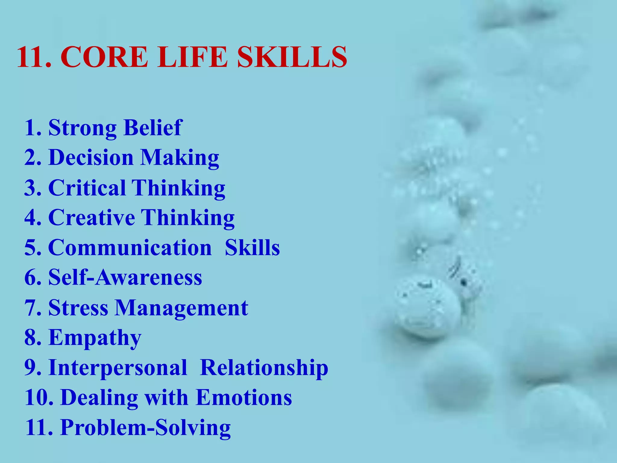 Life skills education | PPTX