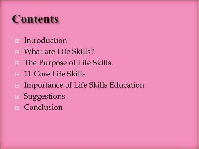 Life skills education | PPTX