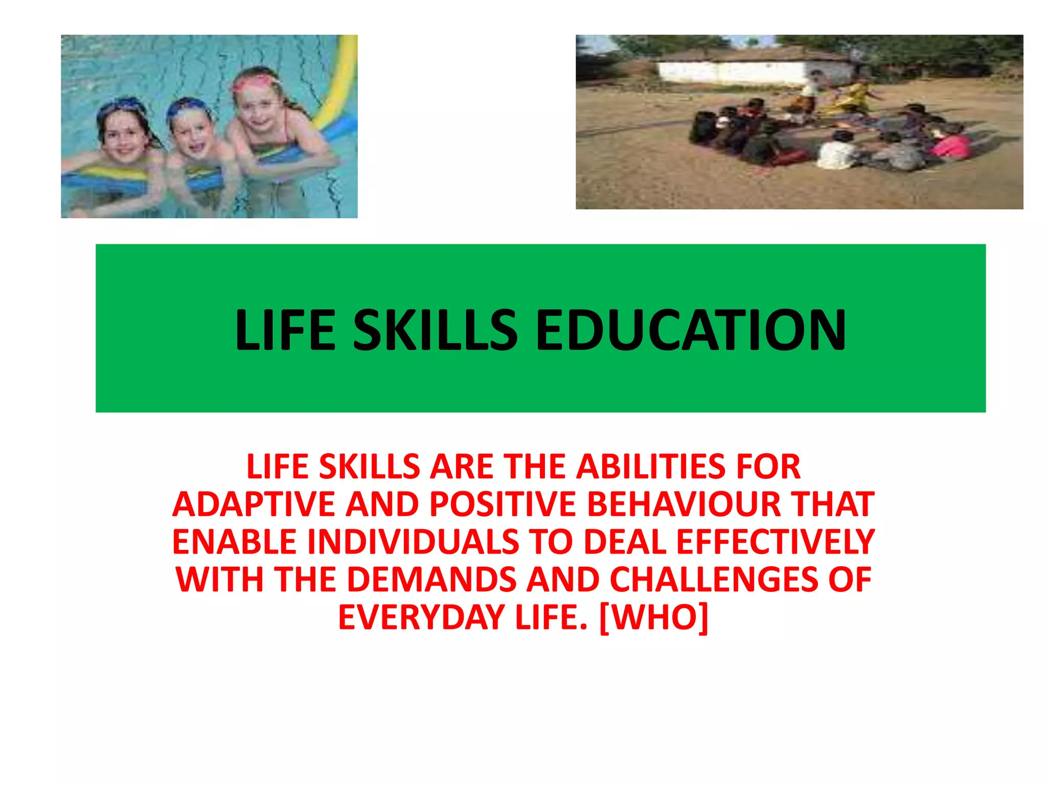 Life skills education | PPT
